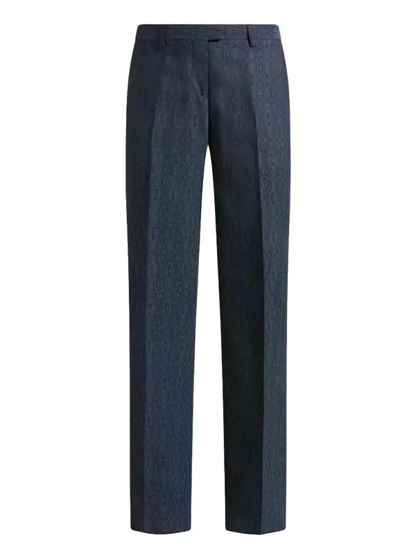 Etro Jacquard Trousers - Blue