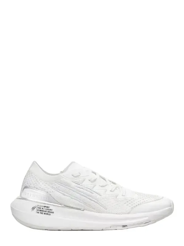PLEIN SPORT Lace-up Woven Sneakers - White
