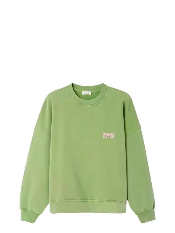 American Vintage Crew-neck Sweatshirt - Green