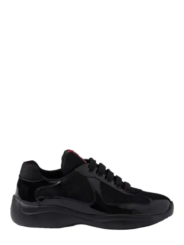 Prada America's Cup Biker Fabric Sneakers - Black