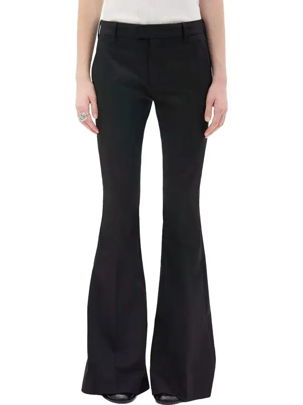 ANN DEMEULEMEESTER Twill Trousers - Black