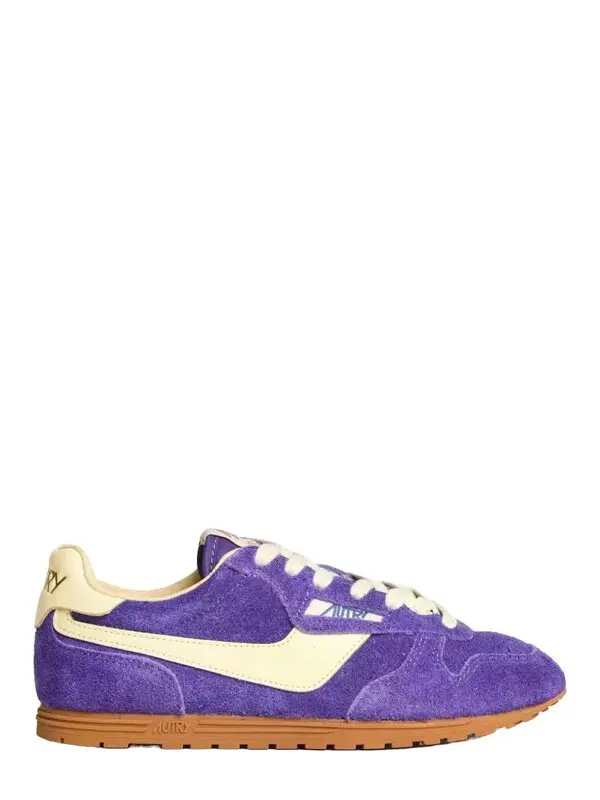AUTRY Windspin Suede Sneakers - Purple