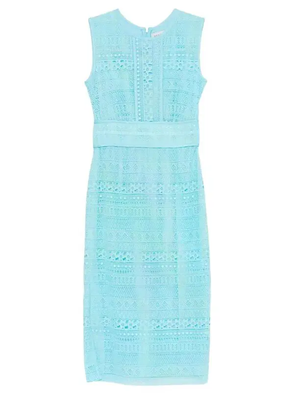 ERMANNO FIRENZE Lace Belt Dress - Blue