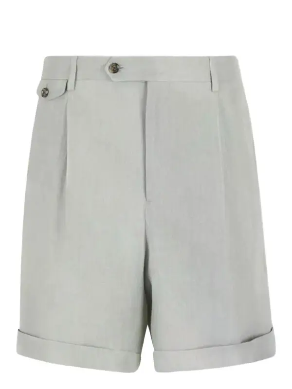LARDINI Cuffed Turn-up Shorts - Grey