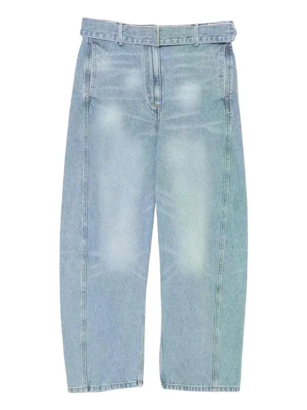 Magda Butrym Belted Jeans - Blue