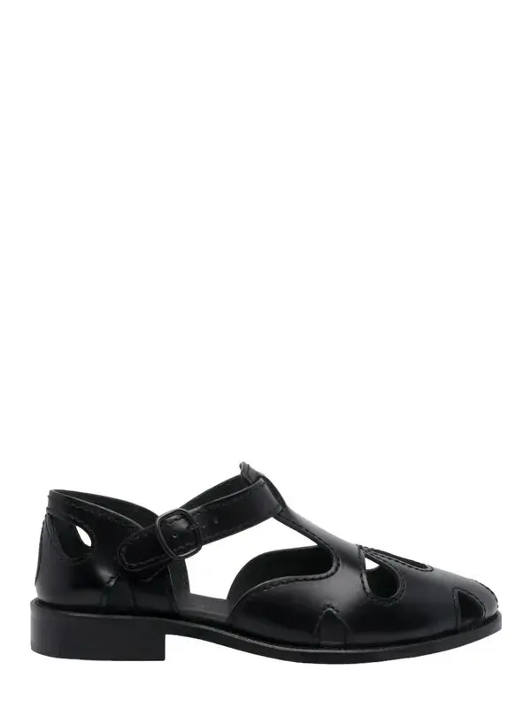 Hereu Buckle Floreta Pumps - Black