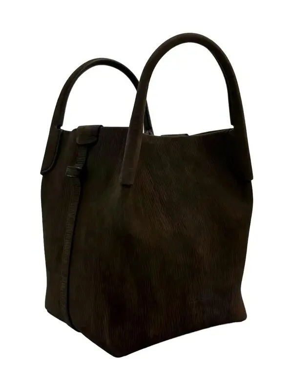 Loro Piana Small Bale Leather Tote Bag - Brown