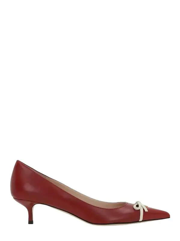 Valentino Garavani Bow-detail Heeled Pumps - Red