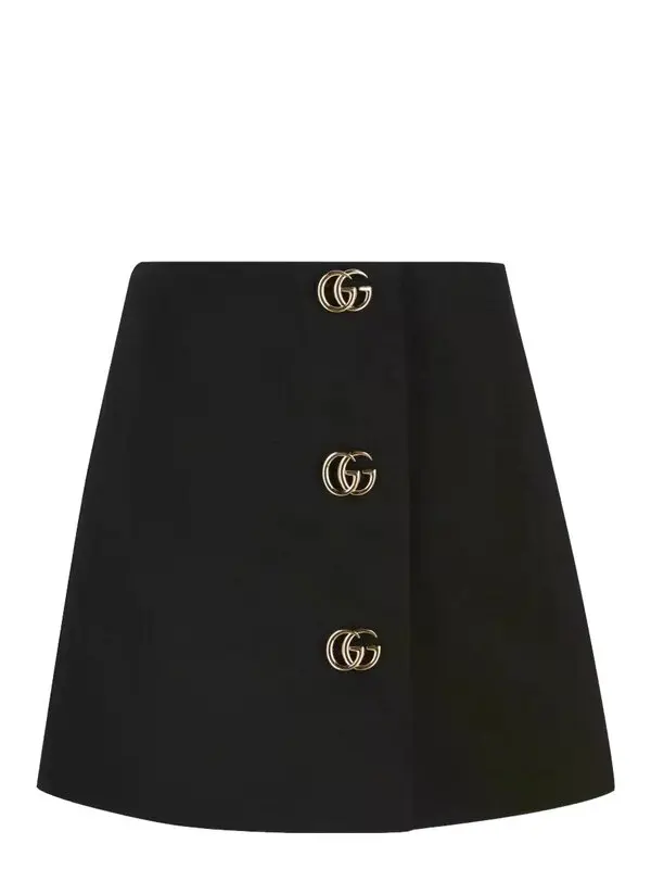 Gucci Crêpe Mini Skirt - Black