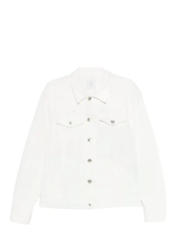 Eleventy Flap-pocket Denim Jacket - White