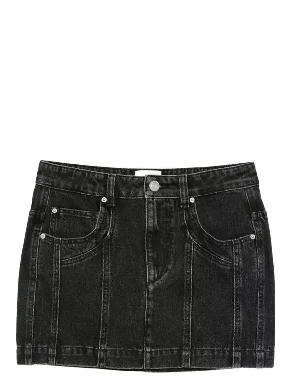 MARANT ETOILE Five-pocket Denim Mini Skirt - Black