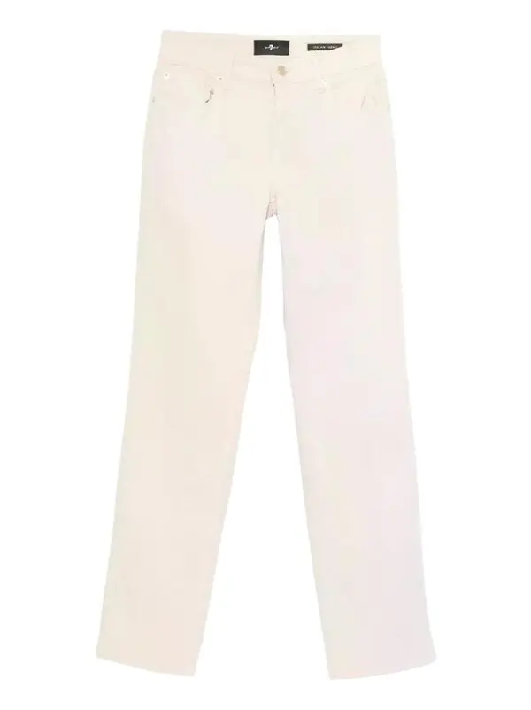7 For All Mankind Buttoned Jeans - Neutrals