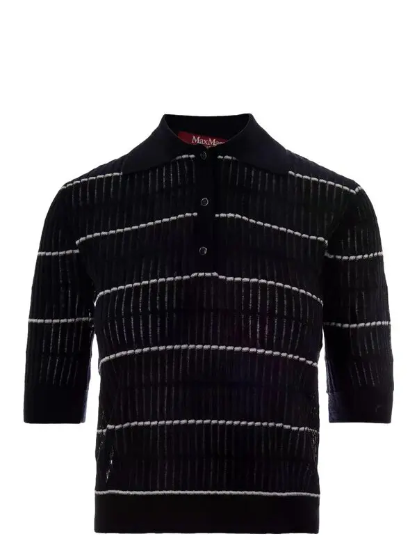 Max Mara Striped Knitted Sweater - Blue