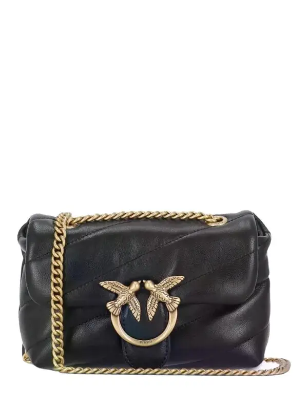 Pinko Mini Love Shoulder Bag - Black