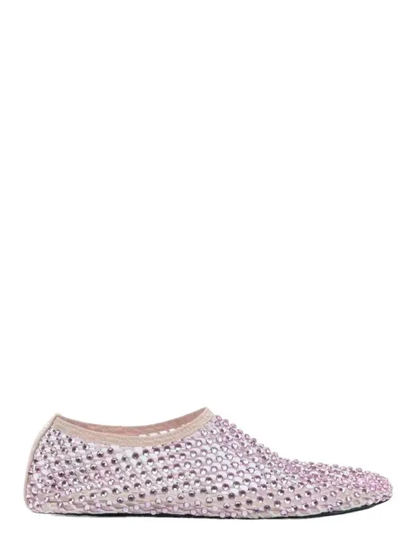 STRATEGIA SHOES Mesh Embellished Ballet Flats - Pink