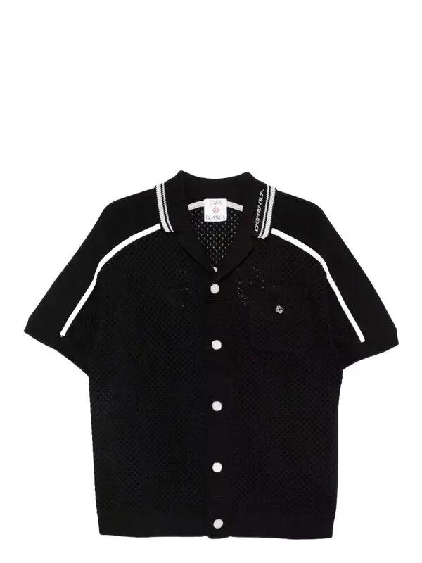 Casablanca Striped Shirt - Black