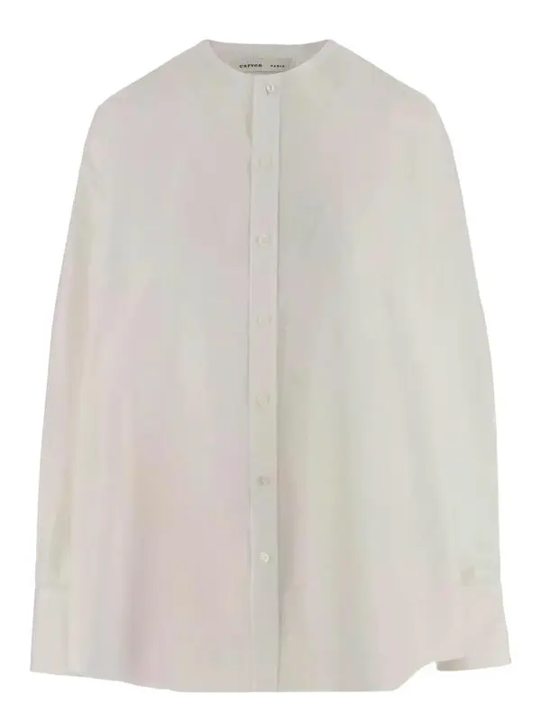 Carven Collarless Shirt - White