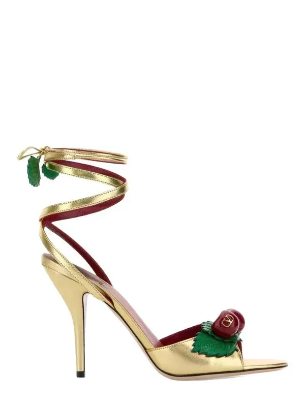 Valentino Garavani Cherryfic Sandals - Gold