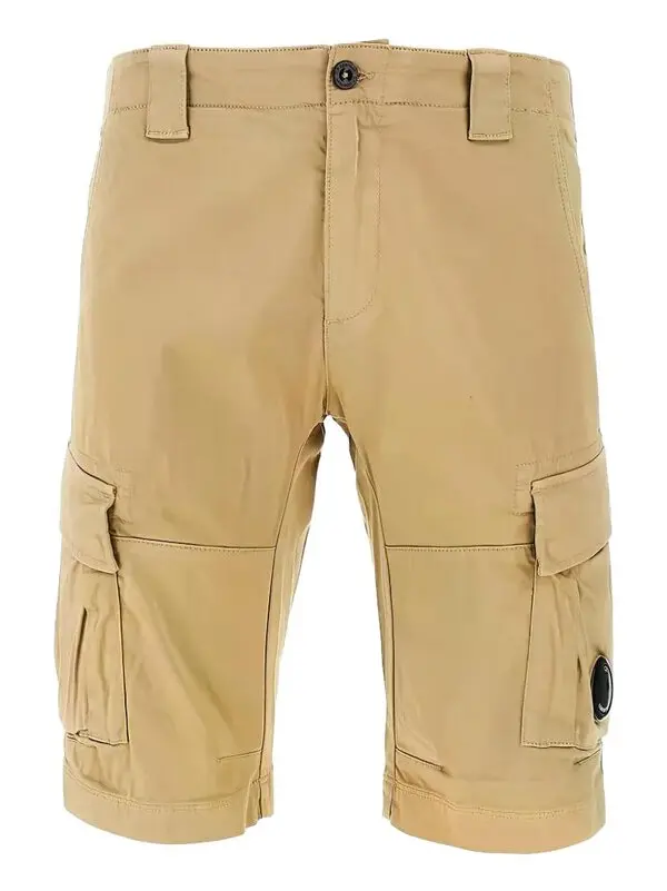 C.P. COMPANY Bermuda Cargo Shorts - Neutrals