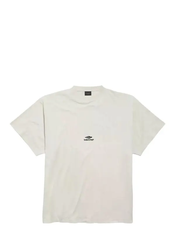 Balenciaga 3b Sports Icon Logo T-shirt - Neutrals
