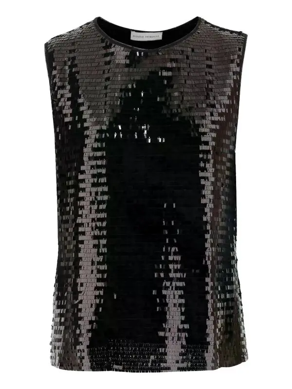 NICCOLO PASQUALETTI Sequin-embellished Blouse - Black