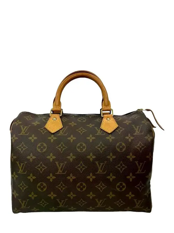 LOUIS VUITTON 2003 Monogram Speedy 25 Boston Bag - Brown