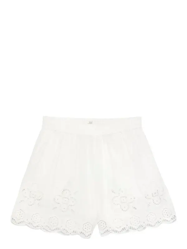 Sea Babette Eyelet Short - White