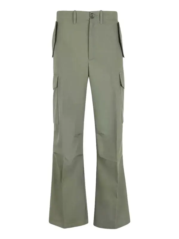 SETCHU Creased Cargo Trousers - Green