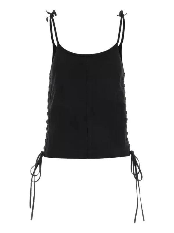 Balenciaga Tie-detail Strap Top - Black