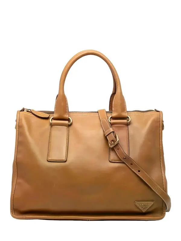 Prada Soft Calf Satchel - Brown
