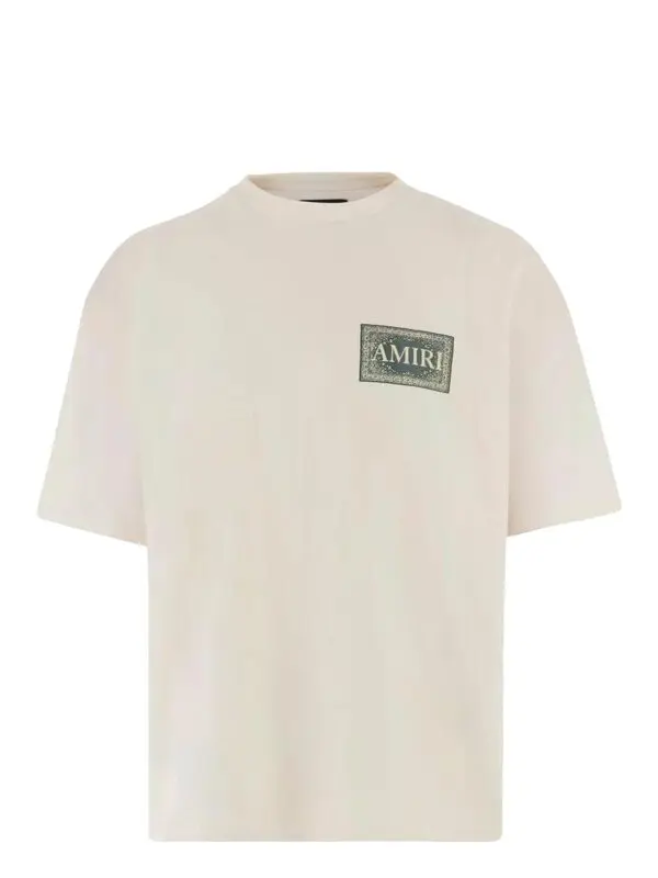 Amiri Logo-print T-shirt - Neutrals