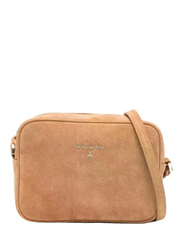 Patrizia Pepe Suede Crossbody Bag - Neutrals