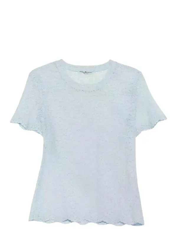 Ermanno Scervino Lace T-shirt - Blue