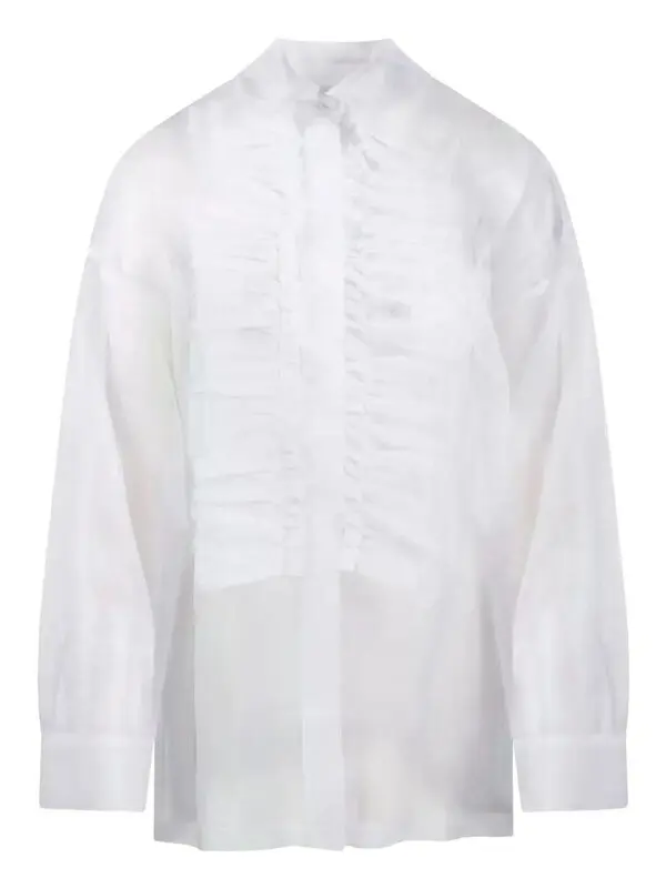 P.a.r.o.s.h Ruffled Shirt - White
