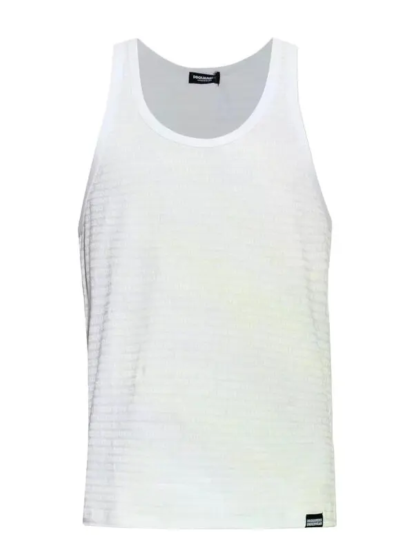 Dsquared2 Logo Pattern Vest - White