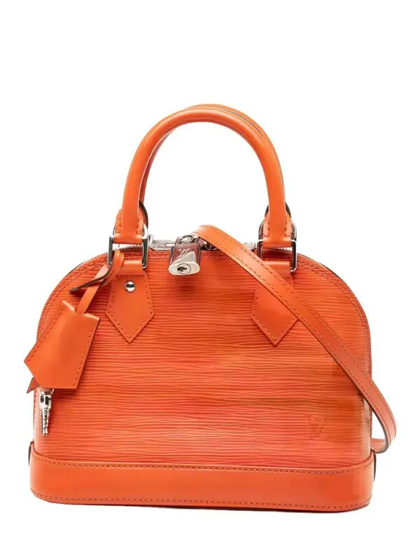LOUIS VUITTON 2013 Epi Alma Bb Satchel - Orange