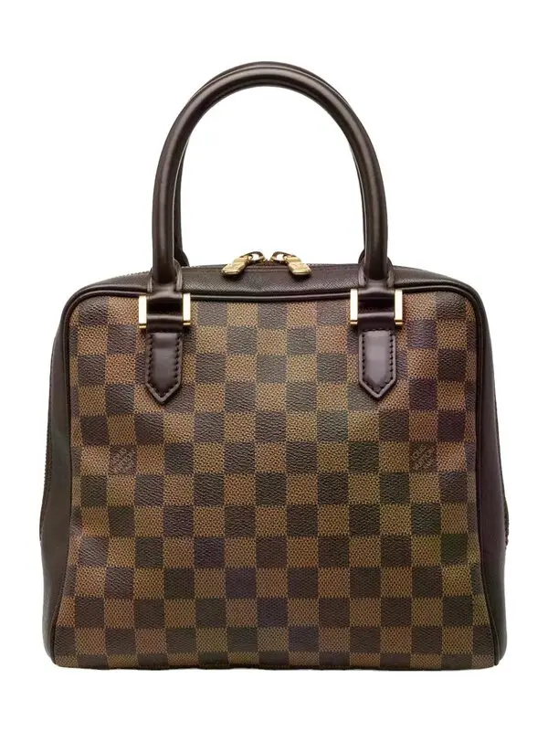 LOUIS VUITTON 1998 Damier Ebene Brera Handbag - Brown