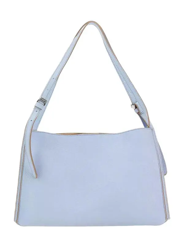 GIANNI CHIARINI Leather Shoulder Bag With Adjustable Handles - Blue