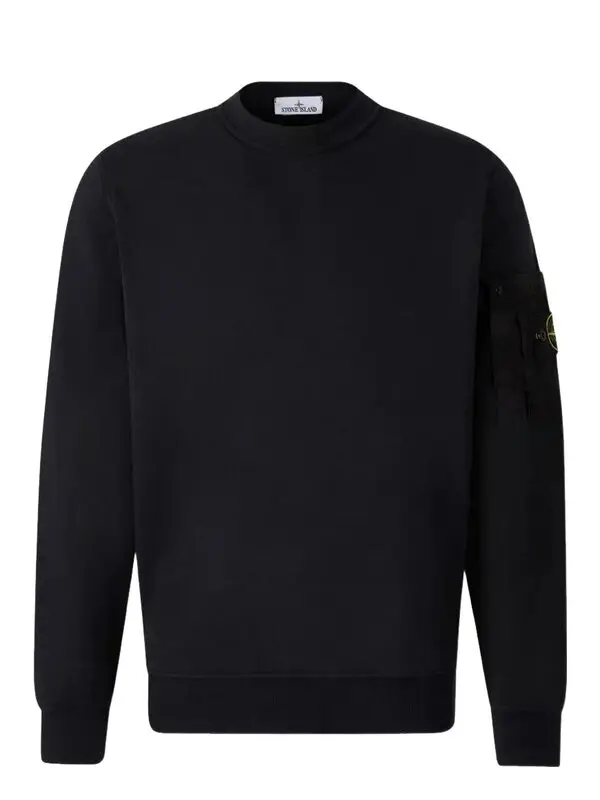 Stone Island Compass-patch Pocket Sweater - Blue