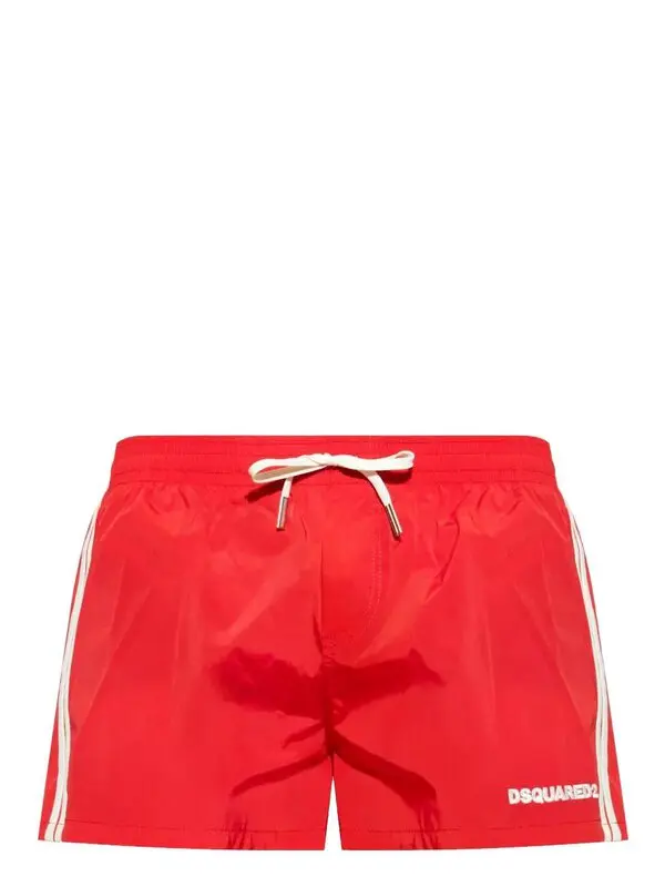 Dsquared2 Stripe Swim Shorts - Red
