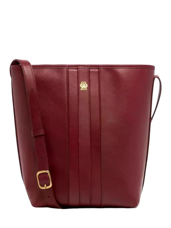 Bally Leather Bucket Bag - Red