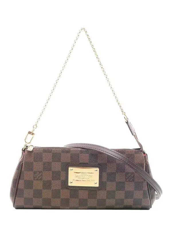 LOUIS VUITTON 2015 Damier Ebene Eva Satchel - Brown