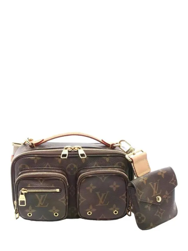 LOUIS VUITTON 2021-2026 Monogram Utility Satchel Crossbody Bag - Brown