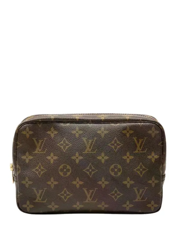 LOUIS VUITTON Monogram Trousse Toilette 23 Clutch - Brown
