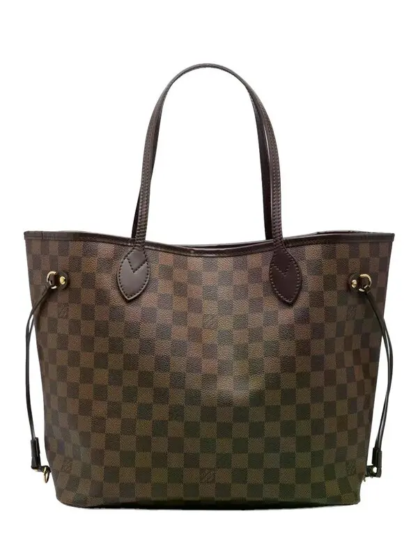 LOUIS VUITTON Damier Ebene Neverfull Mm Tote Bag - Brown