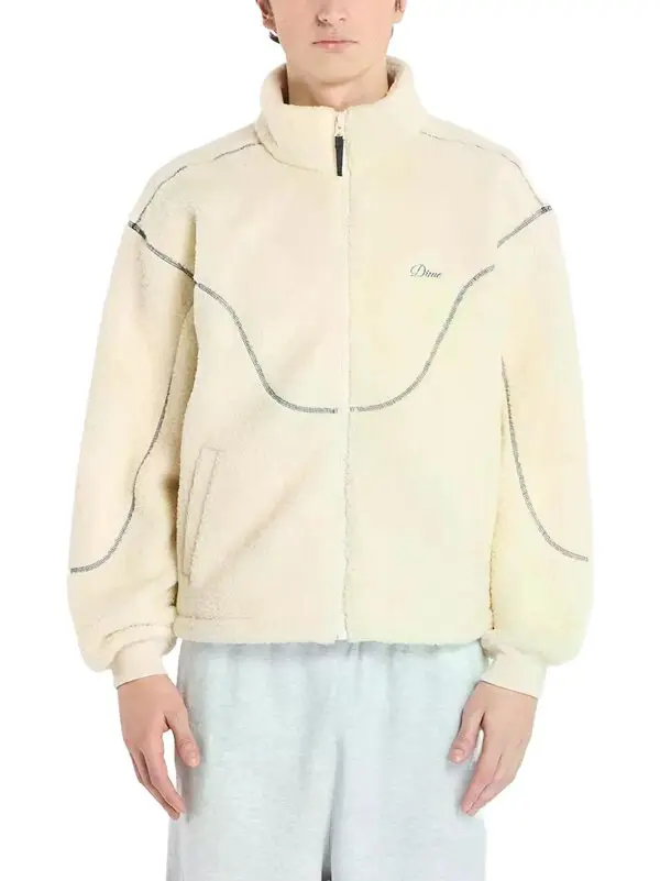 DIME Polar-fleece Zipped Sweatshirt - Neutrals