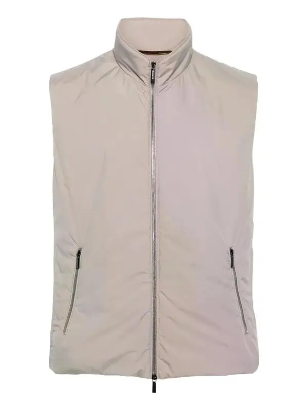 MOORER High-neck Gilet - Neutrals