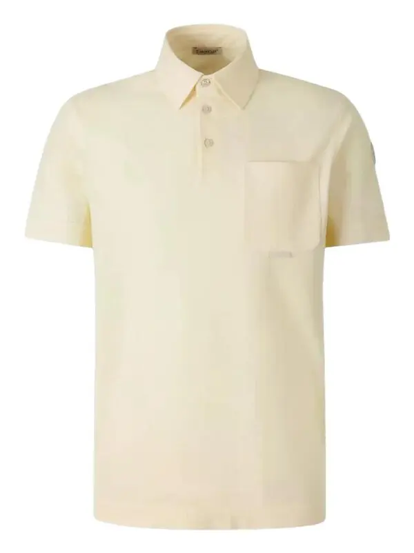 Moncler Chest Pocket Polo Shirt - Neutrals