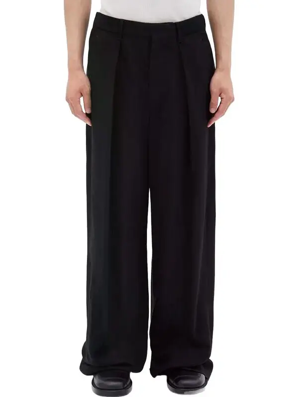ANN DEMEULEMEESTER Pleated Trousers - Black