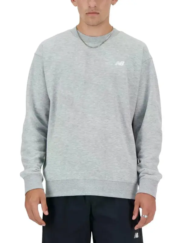 NEW BALANCE Essentials Fleece Crew-neck Sweatshirt - Grey